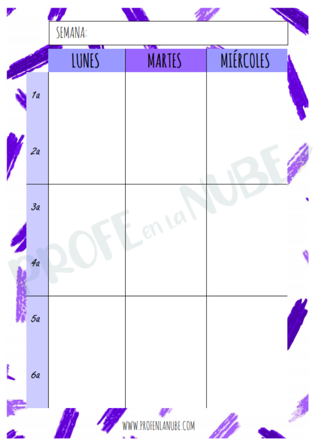 PLANIFICADOR DOCENTE – Profe en la nube